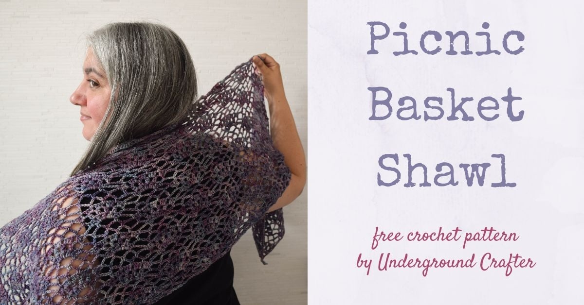 Picnic Basket Shawl Crochet Along: Week 1 - Underground Crafter