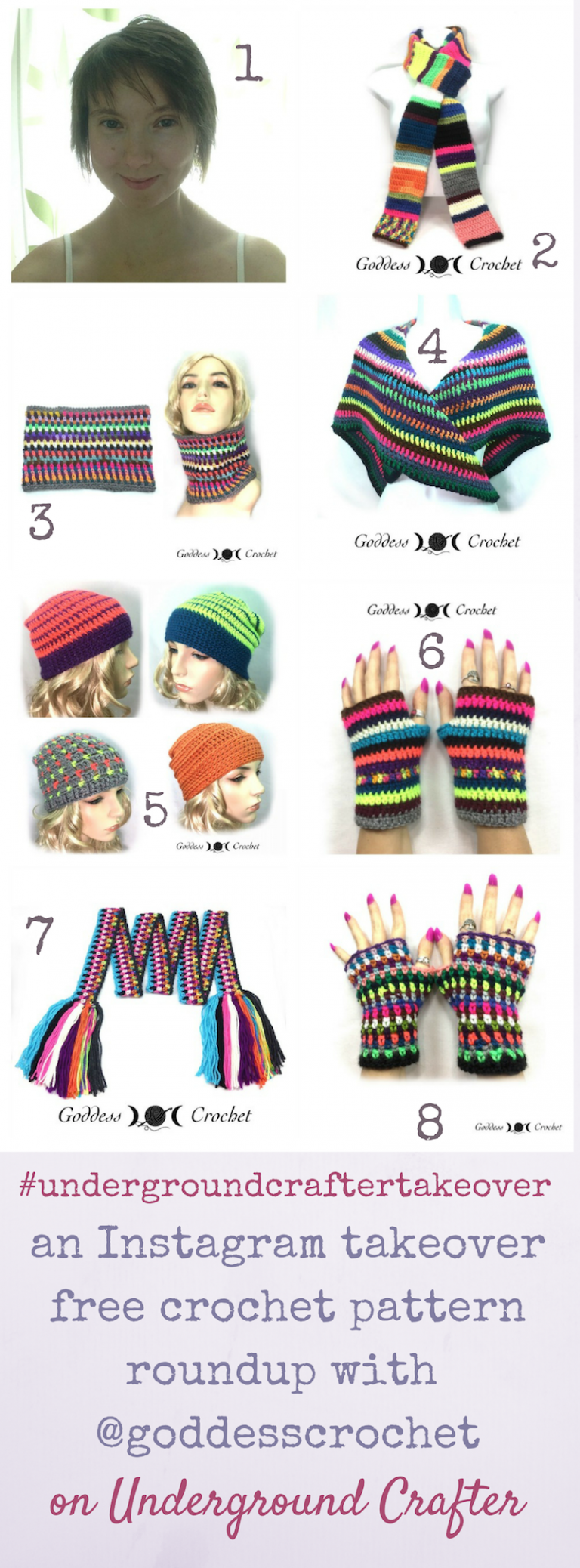 Roundup: 5 Free Crochet Patterns by Goddess Crochet - Underground Crafter