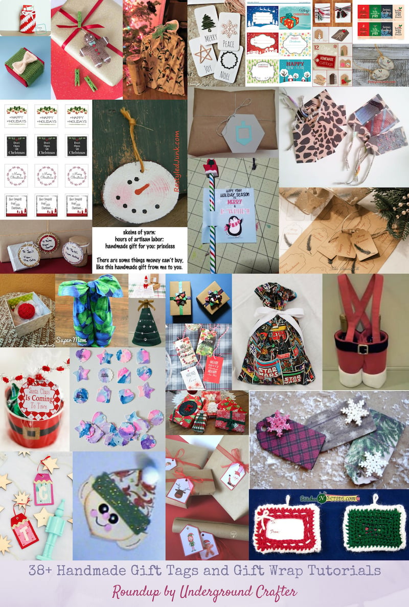 38+ Handmade Gift Tags and Gift Wrap Tutorials - Underground Crafter