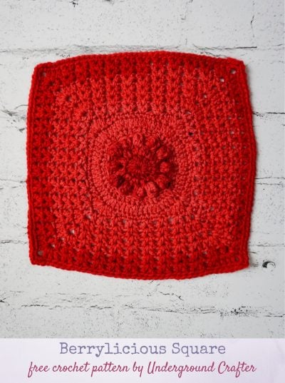 12 Inch Granny Square Crochet Pattern: Berrylicious Square ...