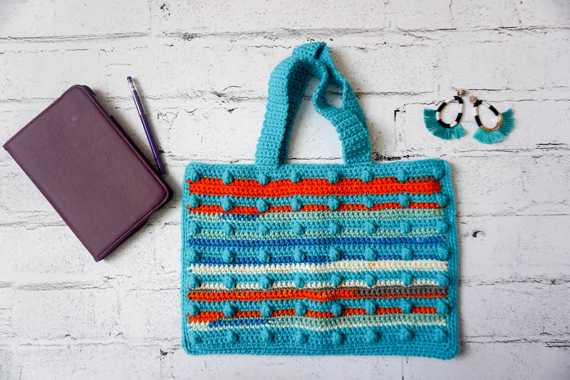 Crochet Bobble Bag Pattern: Caribbean Sunset Bag - Underground Crafter