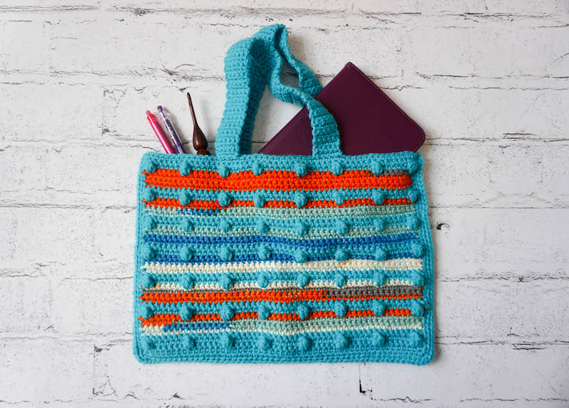 Crochet Bobble Bag Pattern: Caribbean Sunset Bag - Underground Crafter