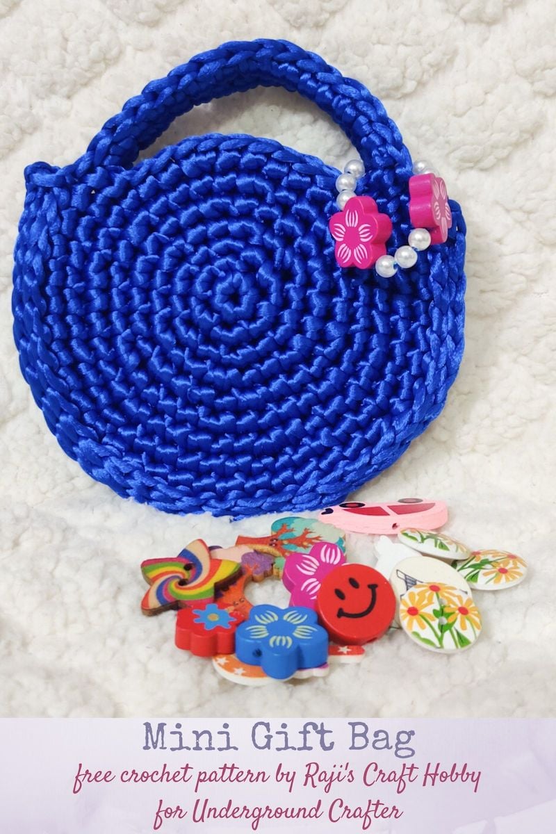 Mini Crochet Gift Bag by Raji's Craft Hobby - Underground Crafter