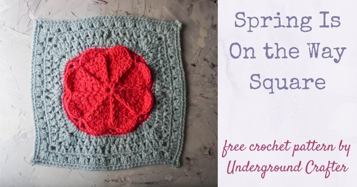 Spring Is On The Way Floral Granny Square Pattern - Underground Crafter