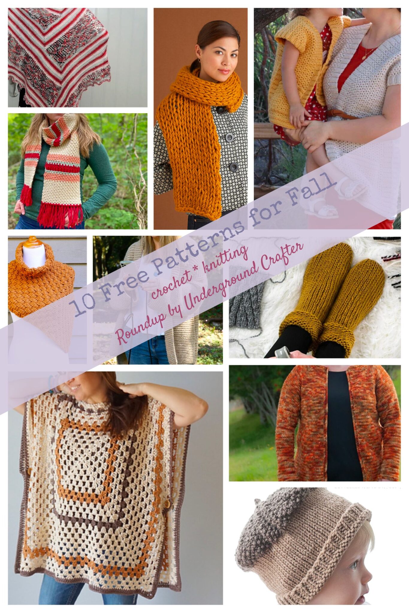 10 Free Patterns for Fall - Underground Crafter