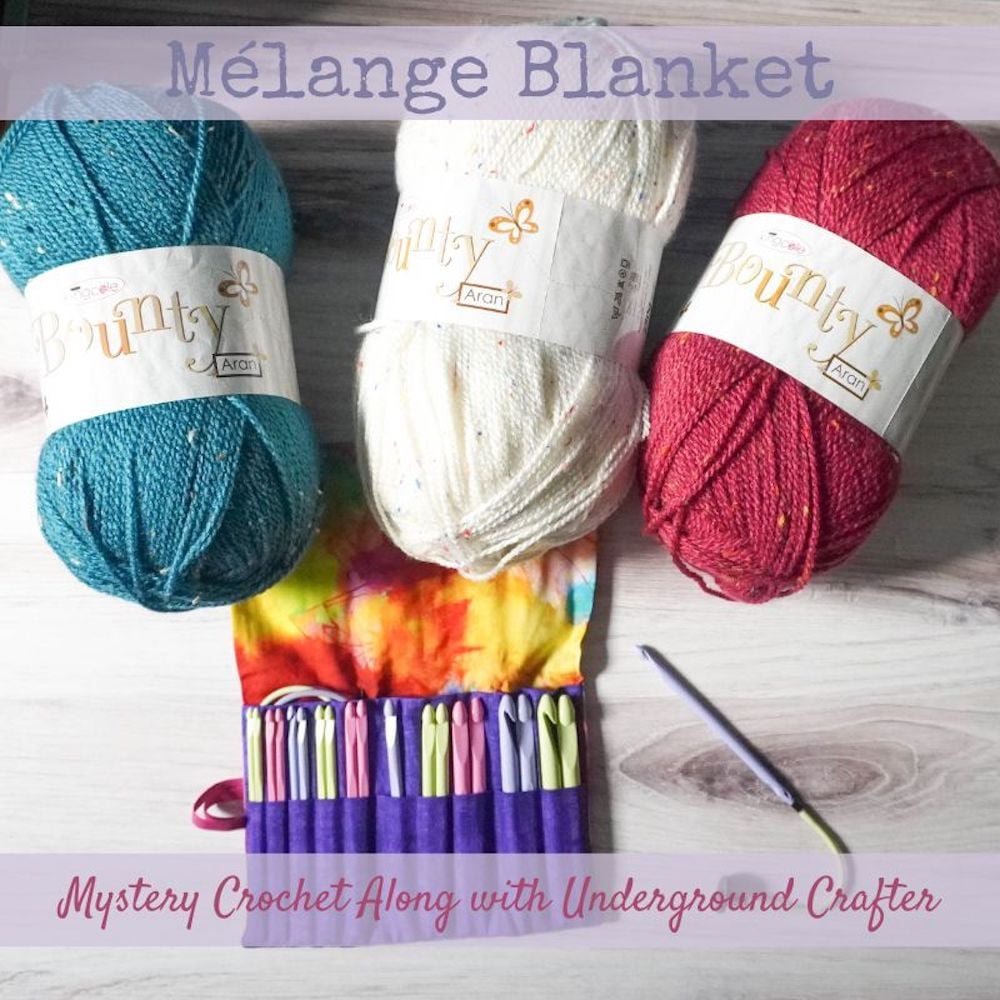 Mélange Blanket CAL 1: Cross & Puff Square - Underground Crafter