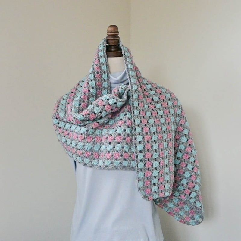 14+ Free Crochet Patterns for Granny-Inspired Shawls - Underground Crafter