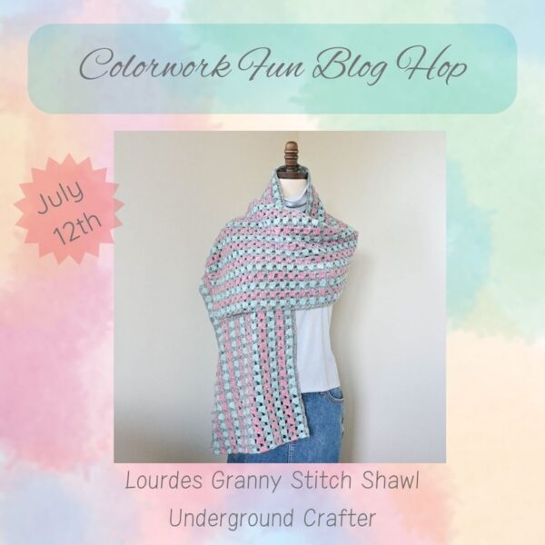 Lourdes Granny Stitch Shawl Crochet Pattern - Underground Crafter