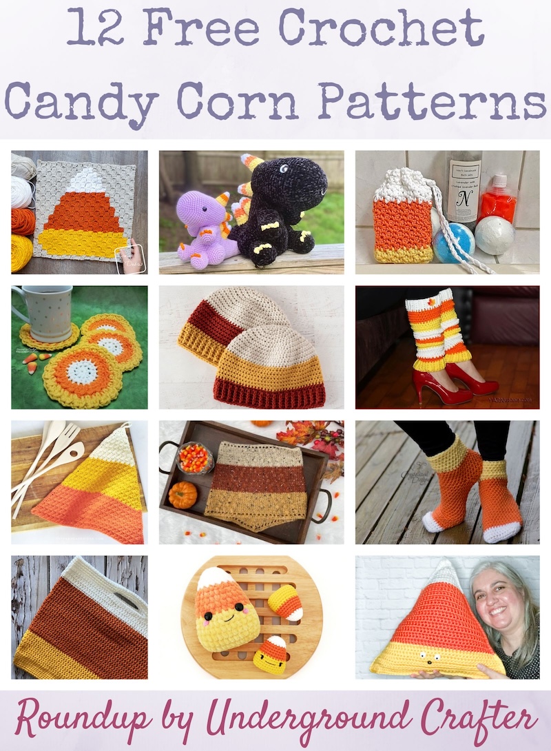 12 Free Crochet Candy Corn Patterns - Underground Crafter
