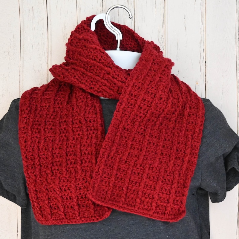Staggered Ladders Crochet Scarf for Men, Women, & All Genders ...