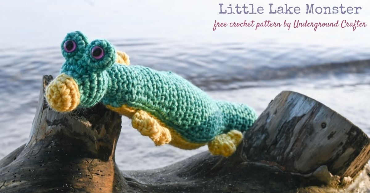 Little Lake Crochet Monster Pattern - Underground Crafter