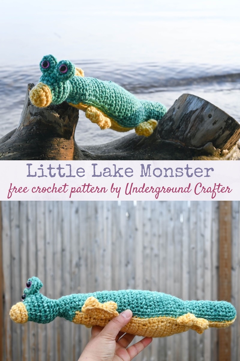 Little Lake Crochet Monster Pattern - Underground Crafter