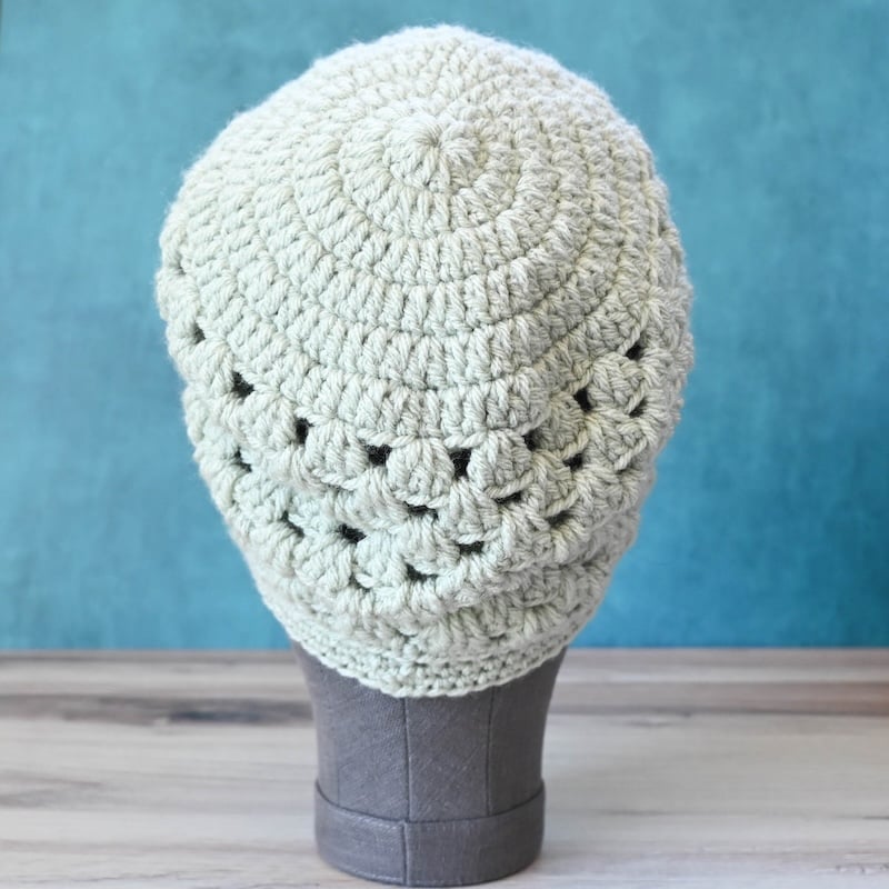 Luisa Top-Down Granny Stitch Hat Pattern - Underground Crafter