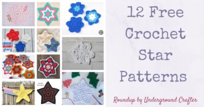12 Free Crochet Star Patterns - Underground Crafter