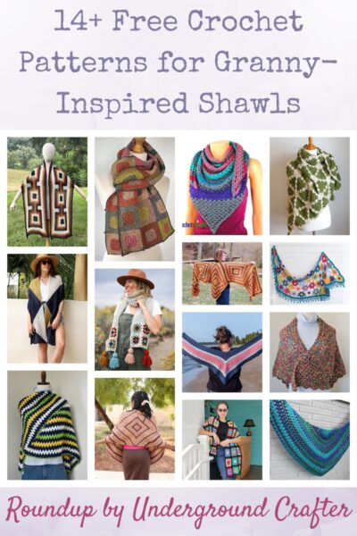 14+ Free Crochet Patterns for Granny-Inspired Shawls - Underground Crafter