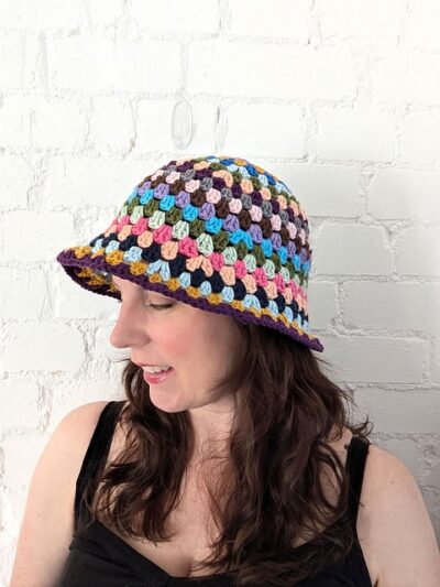 15 Free Crochet Granny Stitch & Granny Square Hat Patterns ...