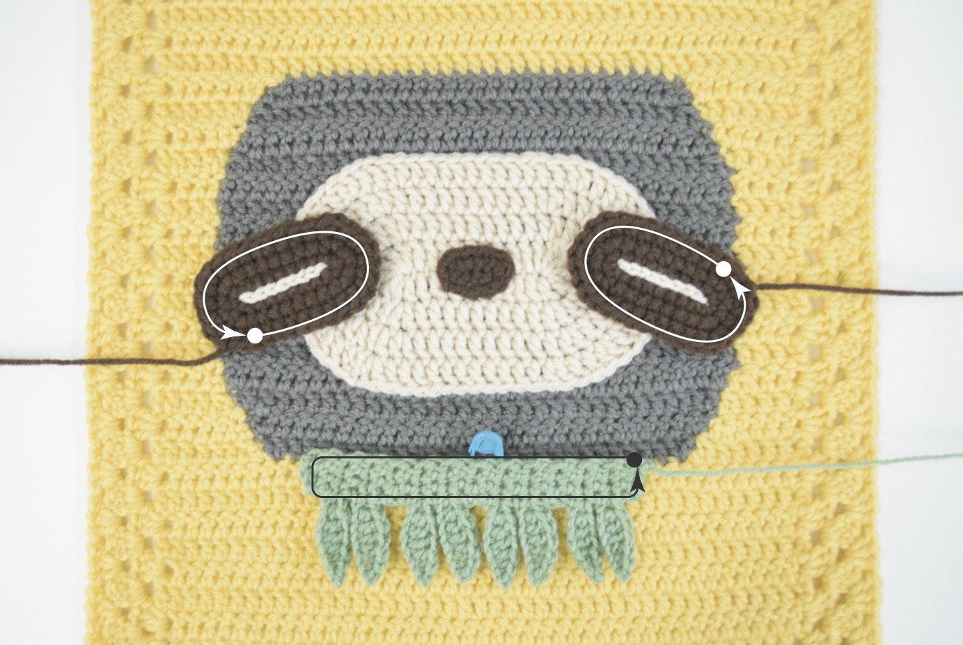 Crochet Animal Blankets Book Review with Sloth Block Pattern ...