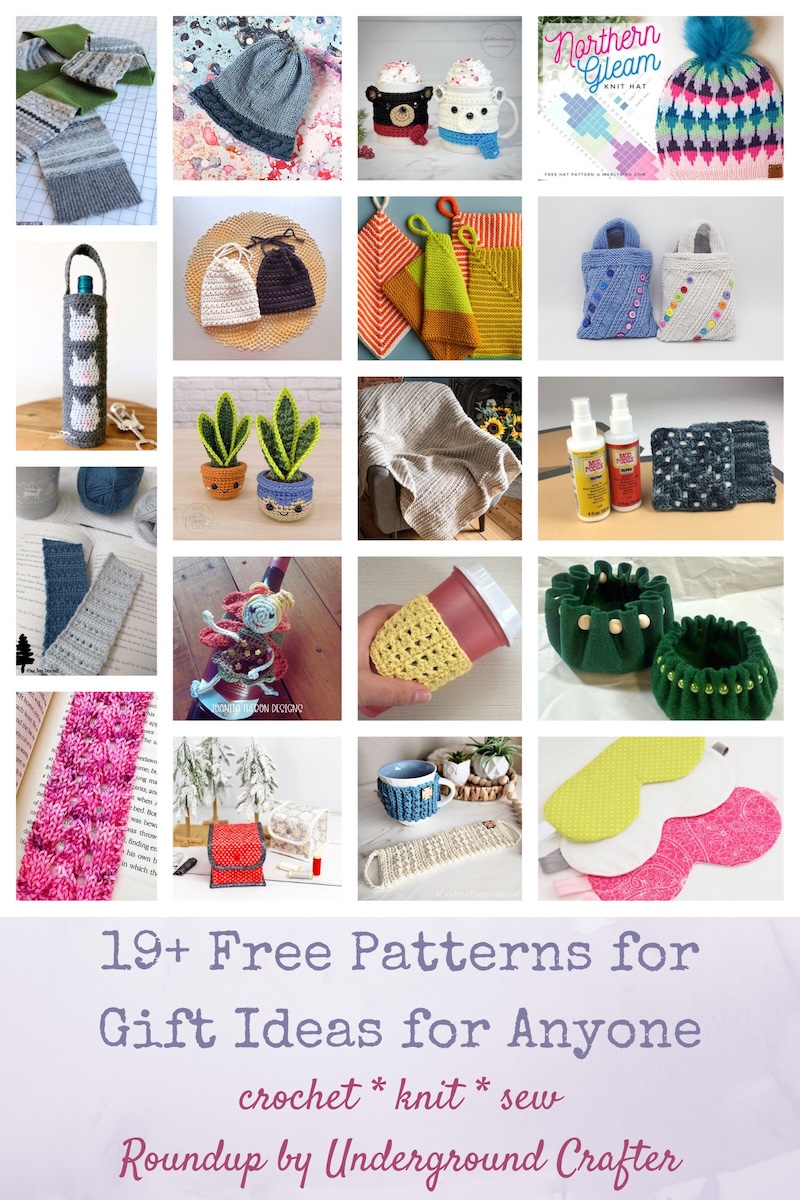 19+ Free Patterns for Gift Ideas for Anyone - Underground Crafter