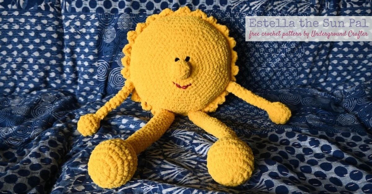 Estella the Crochet Sun Pal Pattern - Underground Crafter