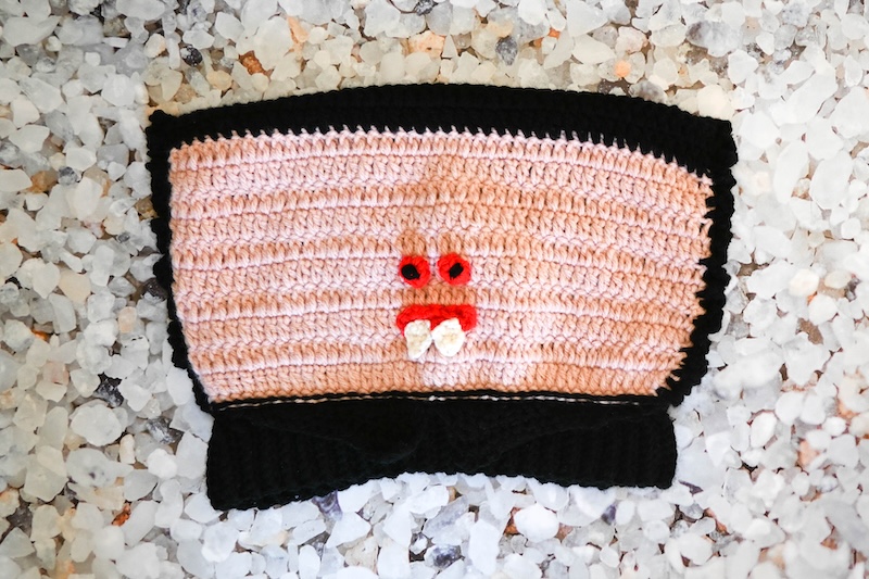 Silly Crochet Vampire Sack Hat Pattern in 10 Sizes - Underground Crafter